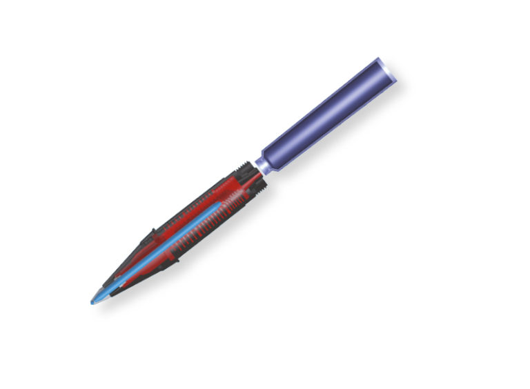 Fountain Pen Technology / Cartridge-Rollerball-System Ink feeding system